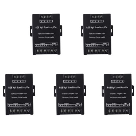 5X LED 30A 50A 400W RGB High Speed Single Color Repeater Amplifier for ...