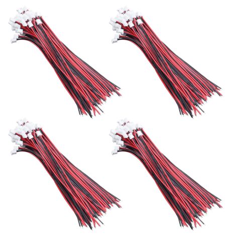 200Pcs Mini JST 2.0 2P Male Connector Cables