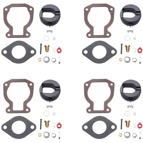 4X Carburetor Repair Kit with FLOAT 4-15 PS for Evinrude 398453