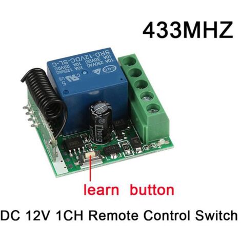 3X 12V DC 1CH 433MHz RF Remote Control Switch Without Relay Module ...