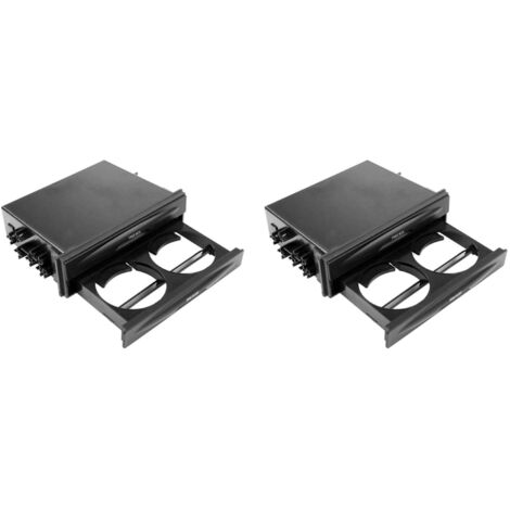 3X Single Din Car Radio Pocket, Universal Storage Box Cup Drink Holder ...
