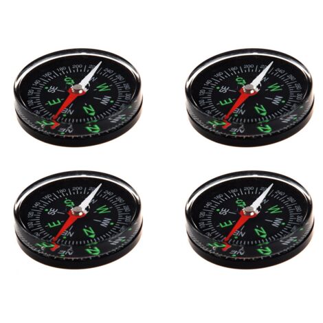 4 Pieces Clear Liquid-Filled Compass for Camping Hiking, Outdoor ...