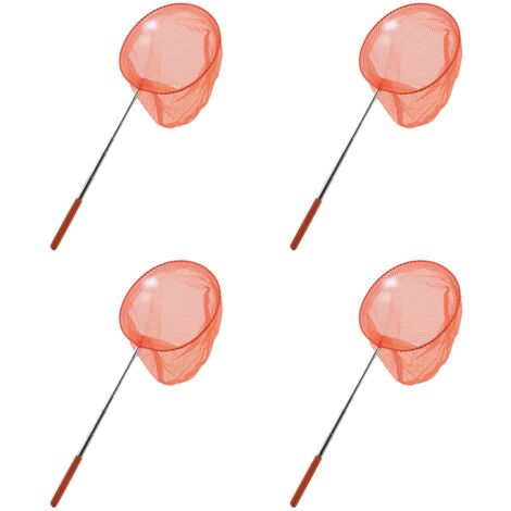 4X Catching Butterfly Fishing Net Bag Telescopic Stainless Steel ...