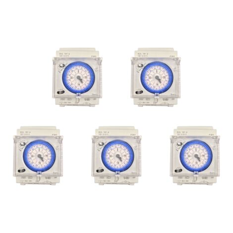 5X Analog Mechanical Timer Switch 110V-220V 24 Hours Daily Programmable ...