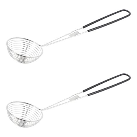 12X Hot Pot Strainer Spoon Stainless Steel Asian Skimmer Spoons Ladle ...