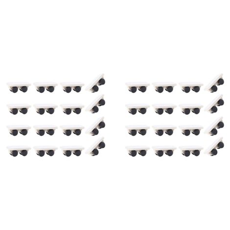 32 Pieces Self Adhesive Casters Heavy Duty Stick On Wheels Mini Small ...