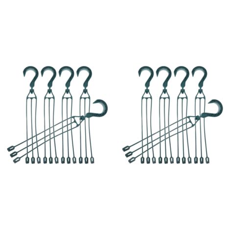 10PCS Plastic Hanging Chains for Planters, 360° Rotating Hanging Basket ...