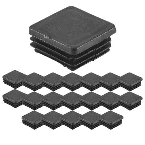 20 pcs Plastic Locking End Caps Tube Inserts 25mm x