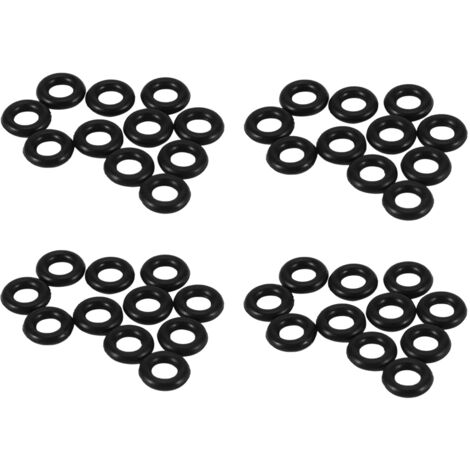 40 Black Rubber O-Ring Sealing Rings O-Shaped Washers 8 x 4 2 mm