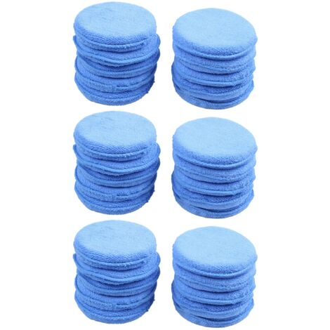 30 Pieces Car Waxing Polishing Mini Fiber Foam Sponge Applicator ...