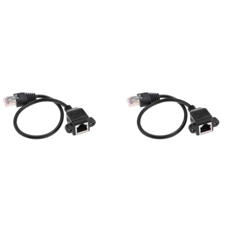 2X, 1FT RJ45 Ethernet LAN A Network Extension Cable