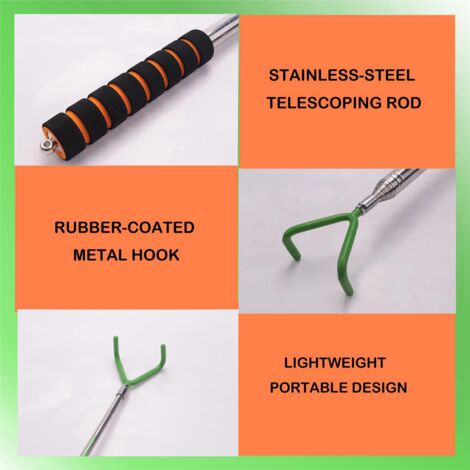 3X Telescopic Golf Disc Retriever Stainless Steel Disc Grabber Disc ...