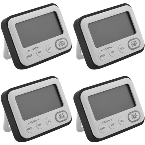 4X Digital Kitchen Timer: Classroom Counter Large LCD Display Strong ...