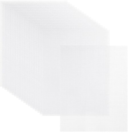 20 Pieces Plastic Canvas Sheets, 13 x 10.2 Inch, 7CT Clear Plastic ...