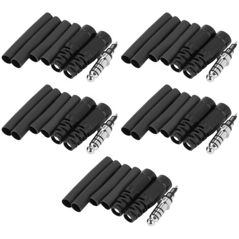 5X Replacement Helicopter Headset Adapter A Plug U-174 / Solder Type for