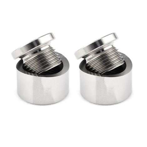 2X Oxygen Sensor Plug with Stainless Steel Gasket Wideband Nut Fitting ...