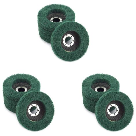 15Pcs Nylon Fiber Flap Wheels Polishing Wheel Scouring Pad Grinding ...