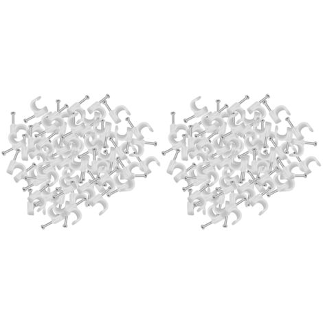 600 Pieces Cable Clips Wall Mount for Ethernet Rg6 Rg59 Cat5 Cat6 Rj45 ...