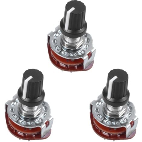 3X Electronic Machine 4P3T 4Pole 3 Position 2 Deck 16 Pin Rotary Switch