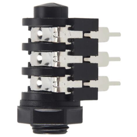 1/4" 6.5mm Audio Stereo PCB Panel Mount Headphone Jack 6 Pin