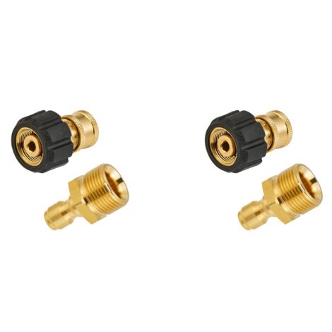 2X Snow Foam Lance Adapter Set Connection Kits M22 1/4 Inch, 5000 PSI
