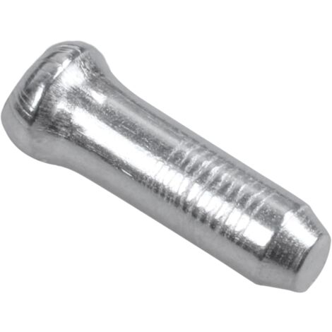 100pcs 4.3mm Metal Silver Derailleur Brake Cable End Caps for Bicycle