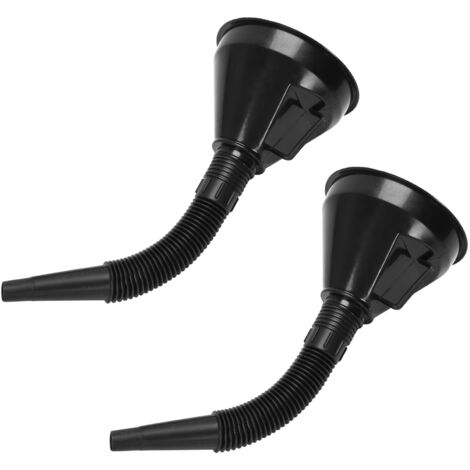 2X Motorcycle Fuel Funnel Filter Thickening Tank and Funnel