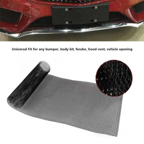 2Set 40X13 Inch Universal Car Grille Metal Sheet Rhombic Grill Hole 8X16mm