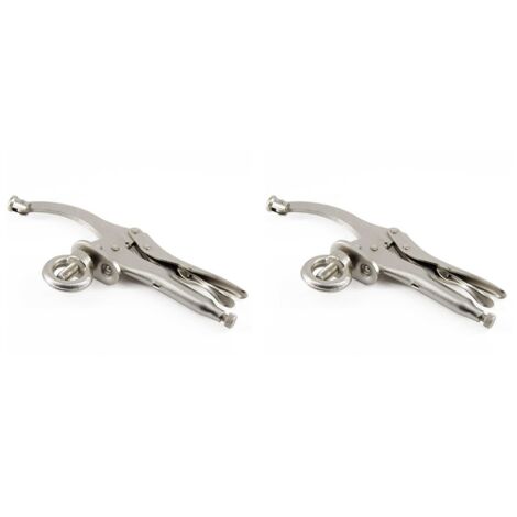 2 Pieces 9 Inch Drill Press Clamp Woodworking Holding with Lock and ...