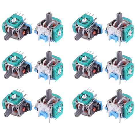 12Pcs/Lot Right Left Joystick 3D Analog Sensor for Dualshock Playstation4 Controller 4 Repair Parts