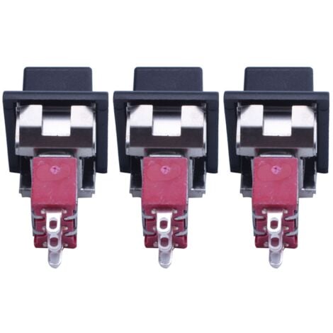 3X AC 250V / 3A 125V 5A SPDT Momentary 3 Position Toggle Switch T80-R