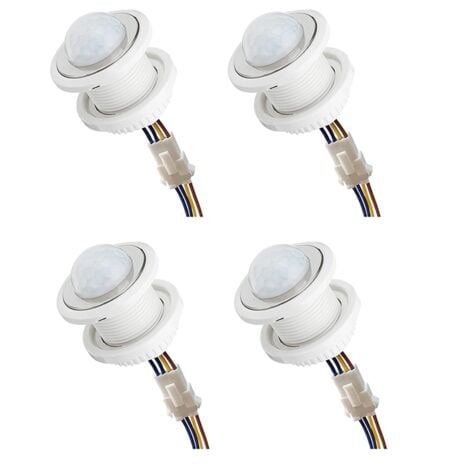 4X Mini Motion Sensor Light Switch 110-220V PIR Intelligent Detection ...
