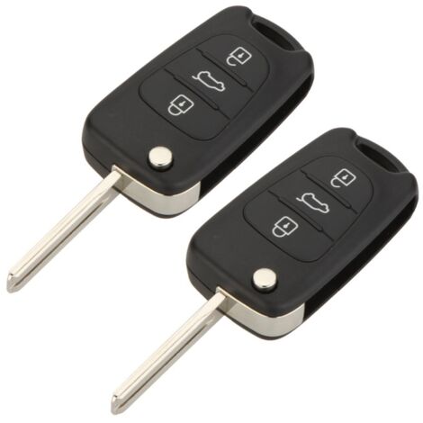 2X 3 Buttons Keyless Remote Control Flip Folding Remote Control Holder ...