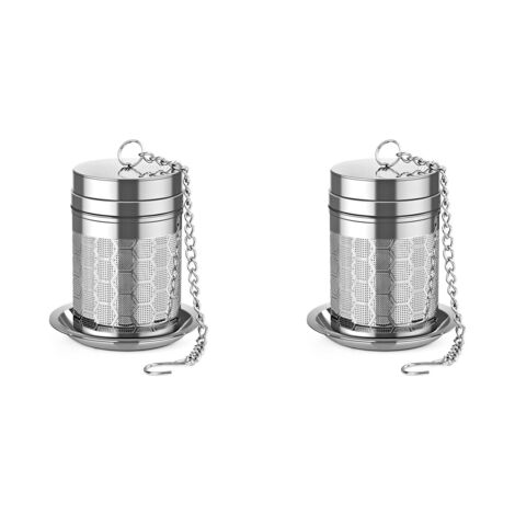 2X Loose Leaf Tea Infusers, Stainless Steel Strainer, Extra Fine Mesh ...
