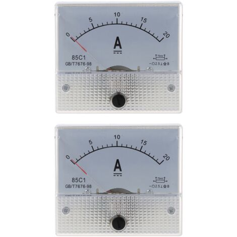 2X New 20A Analog Amp Panel Meter Ammeter