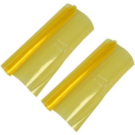 2X Yellow Car Rear Fog Light Film Cover Tint