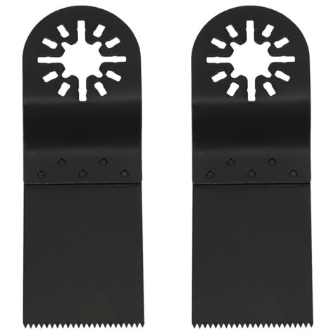 2X 35mm Wood Metal Blades for Fein Multimaster Challenge Multitool Black