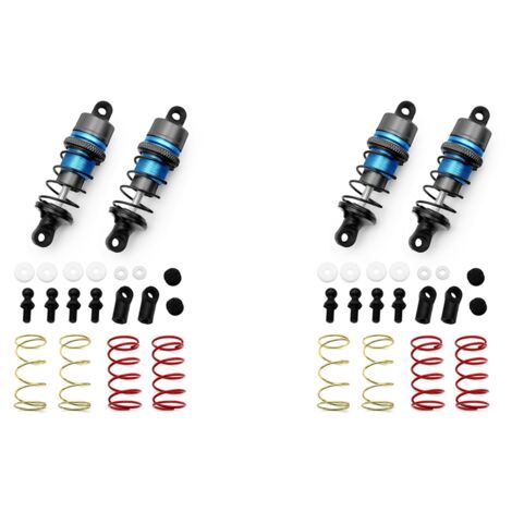 1/10 2 Pair Metal Hydraulic Shock Absorbers RC Flat Racing Drift Remote ...