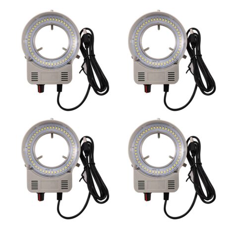 4X 48 LED Industrial Microscope Camera Light Source Ring Lamp Light ...