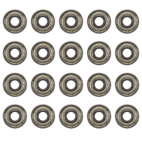606Z 6 X 17 6mm Metal Miniature Deep Groove Ball Bearings 20 Pcs