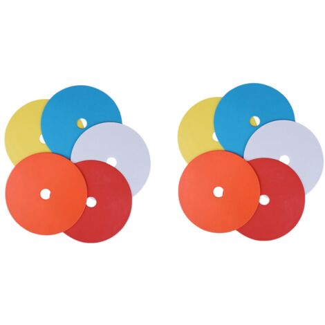 20 Pack Flat Disc Markers Non-Slip Dots Football Basketball Sports ...