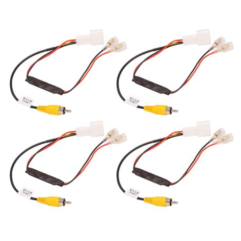 4X Car Rear View Camera Retainer Wiring Harness Cable Plug Adapter ...