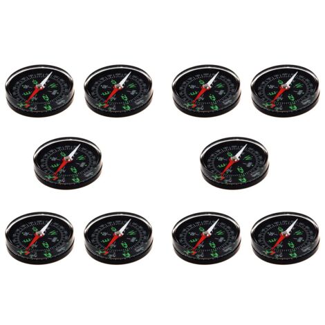 10X Clear Liquid-Filled Compass for Camping Hiking, Outdoor Scouting Kit
