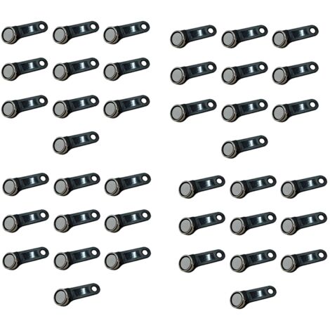 40Pcs DS1990A-F5 TM Card IButton Tag with Wall Mount Black