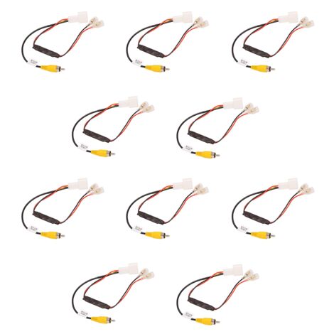10X 4 Pin Car Rear View Camera Retention Wiring Harness Cable Plug ...