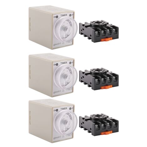 3X DC 12V 0-30 Seconds 30S Electric Delay Start Time Delay Relay DPDT ...