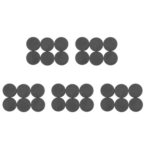 30Pcs Plastic End Cap Cover with Closure for 40mm Pipe Plug Black