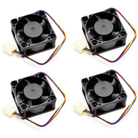 4X for 5V Nano Cooling Fan, 4PIN Anti-Reverse, PWM Speed Adjustment