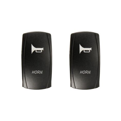 2X Momentary Car Boat Marine LED Horn Bell Rocker Switch 12V 24V Red