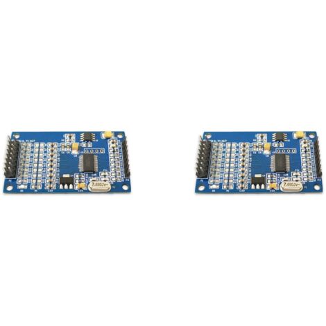 2X ADS1256 24-Bit 8-Channel ADC Module High-Precision Multifunction ...
